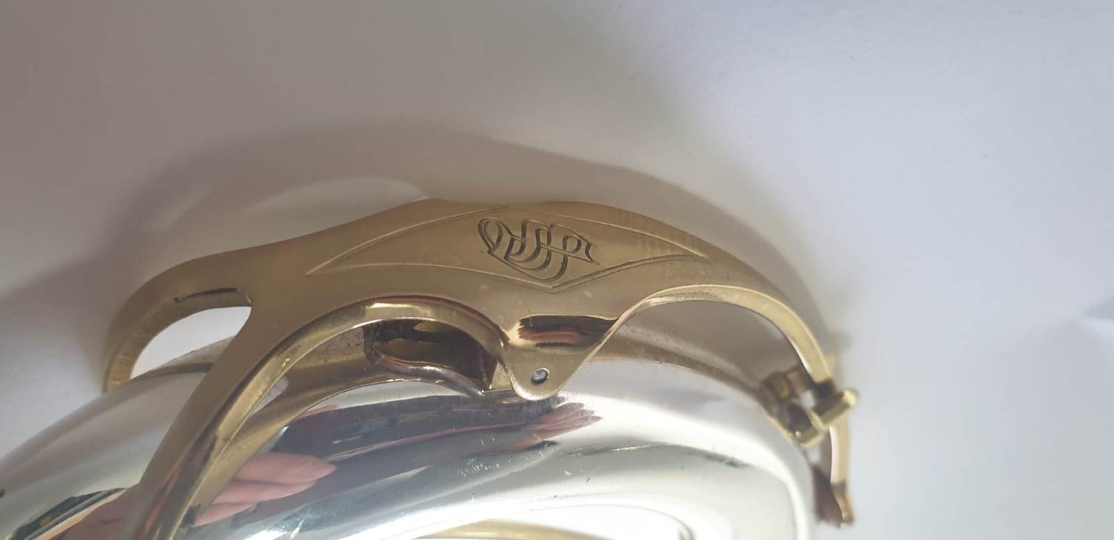 nekken: Solid silver tenor nek Selmer